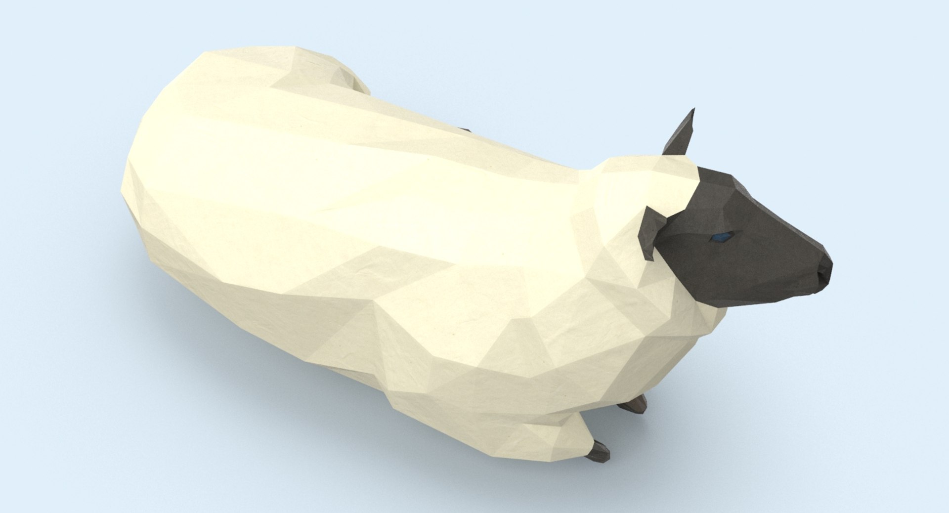 Sheep---lying 3D Model - TurboSquid 1237867