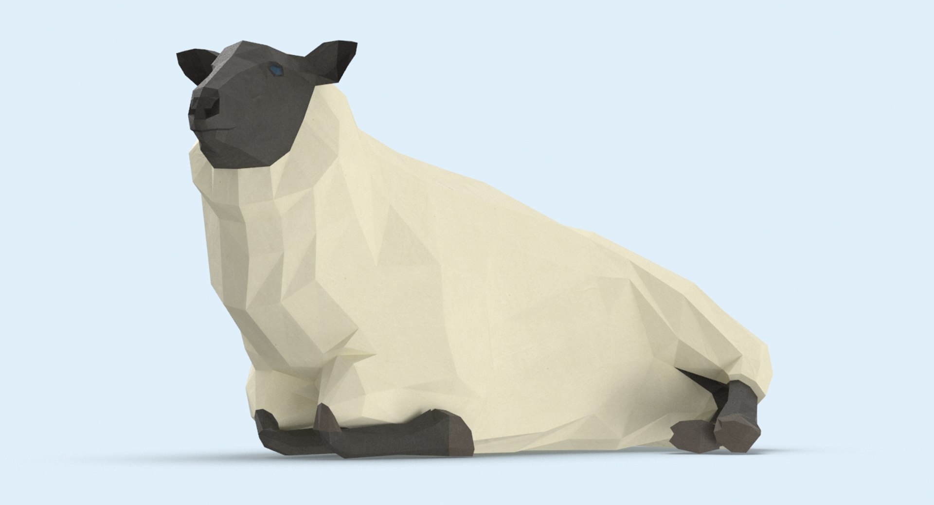 Sheep---lying 3D Model - TurboSquid 1237867