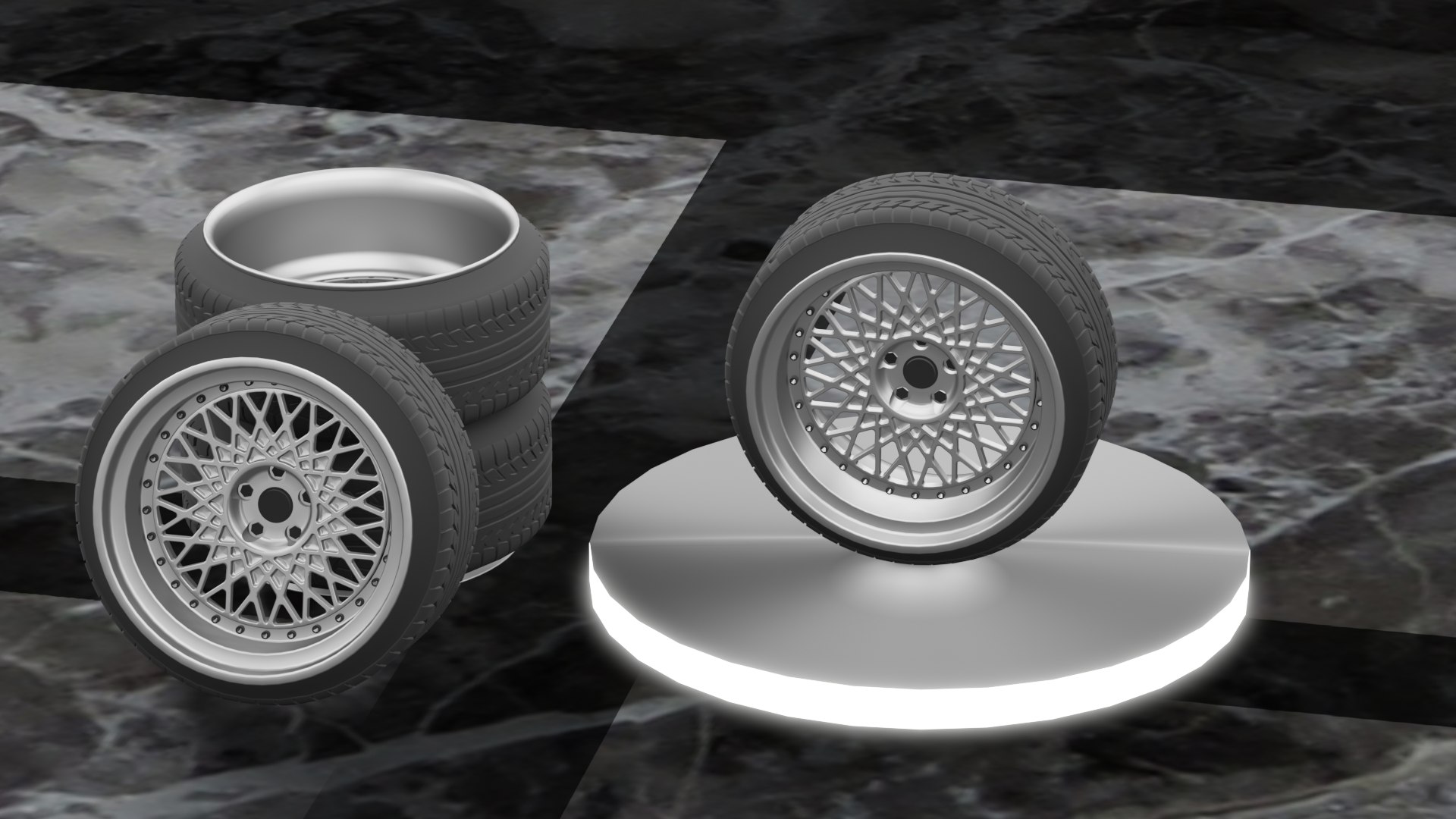 BBS Car Rims 3D Model - TurboSquid 2153321