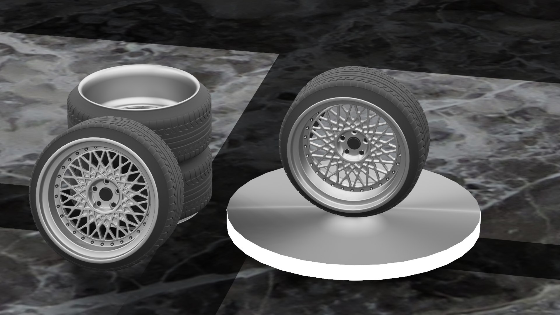BBS Car Rims 3D Model - TurboSquid 2153321
