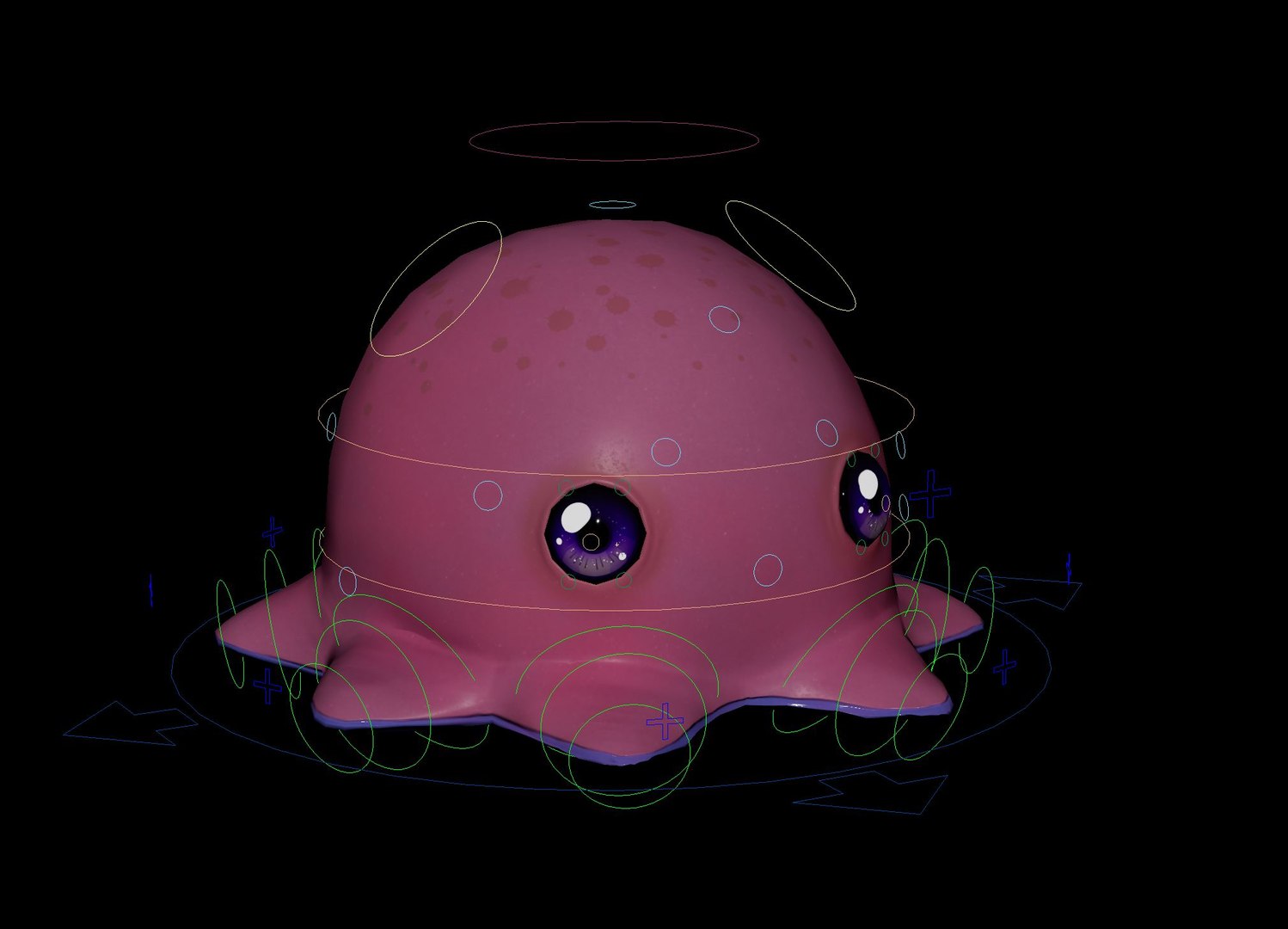 Cute Octopuss 2 - Animated 3D Model - TurboSquid 2110047