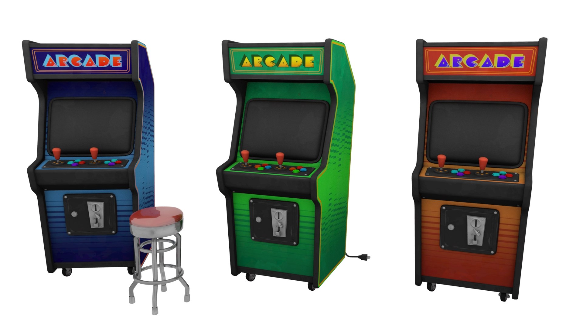 Arcade Machine Game Low Poly 3D Model - TurboSquid 2236157