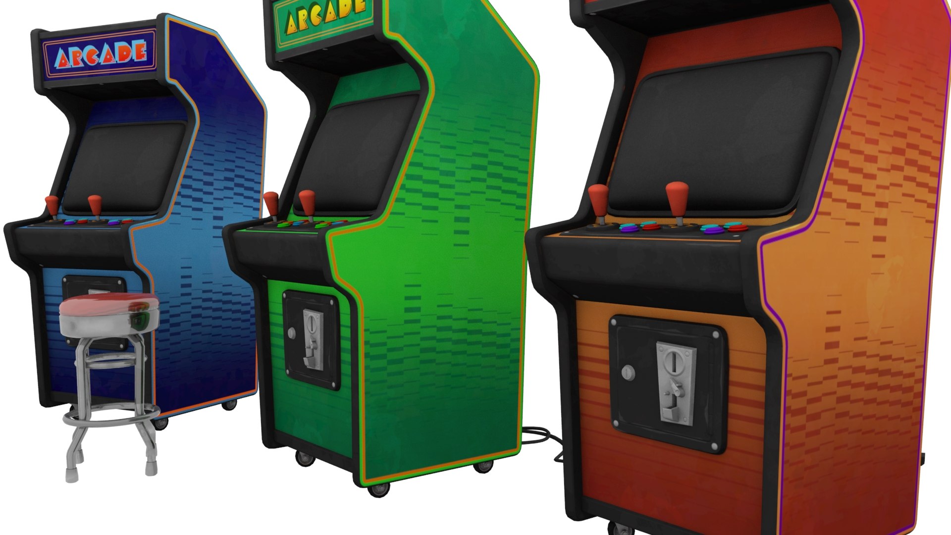 Arcade Machine Game Low Poly 3D Model - TurboSquid 2236157