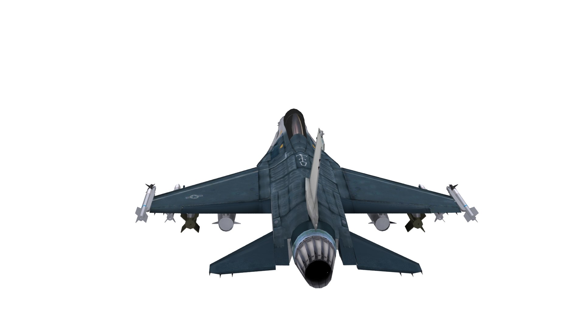 F-16B 3D Model - TurboSquid 2013018