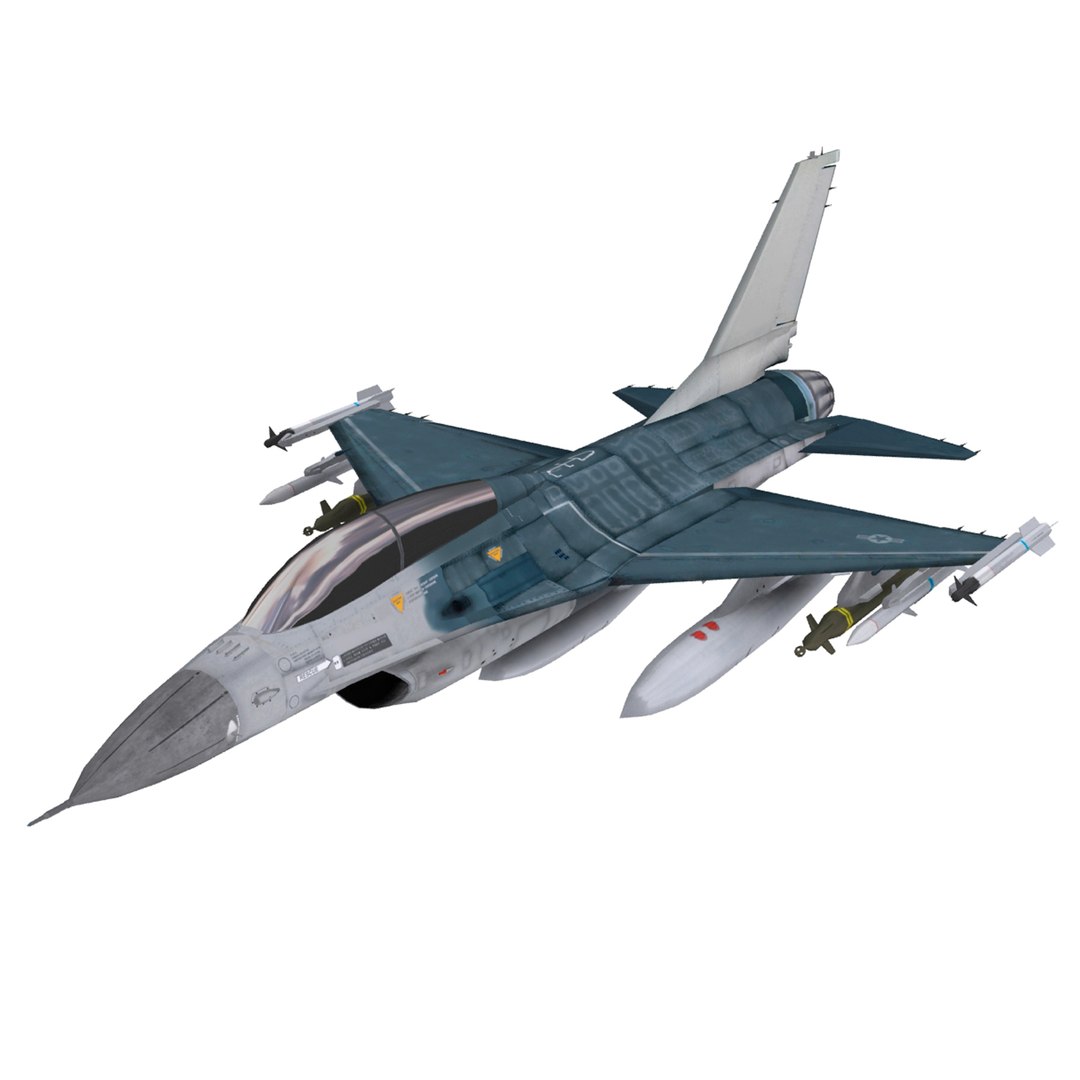 F-16B 3D Model - TurboSquid 2013018