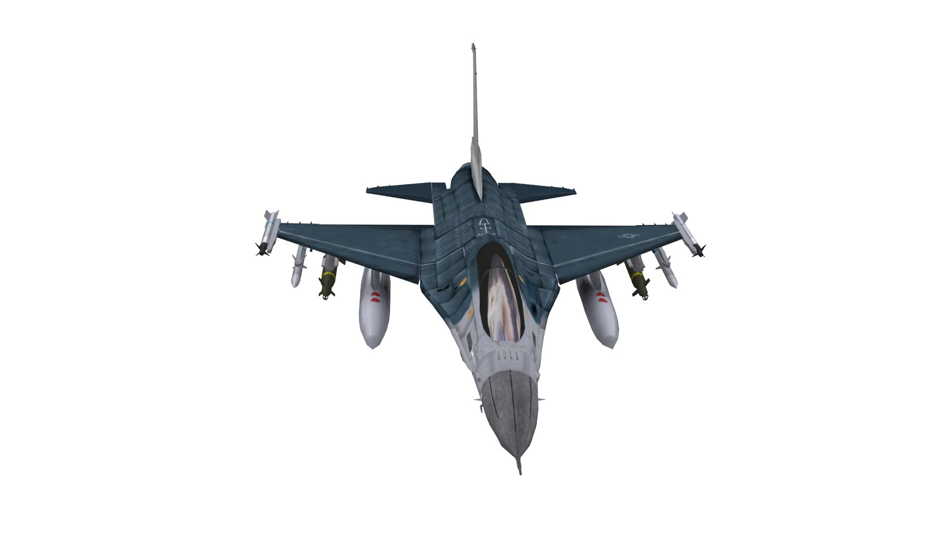 F-16B 3D Model - TurboSquid 2013018