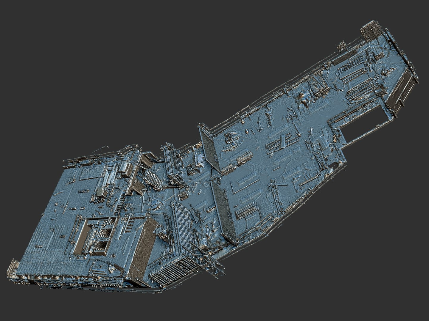 Building construction roof scan 3D - TurboSquid 1434182