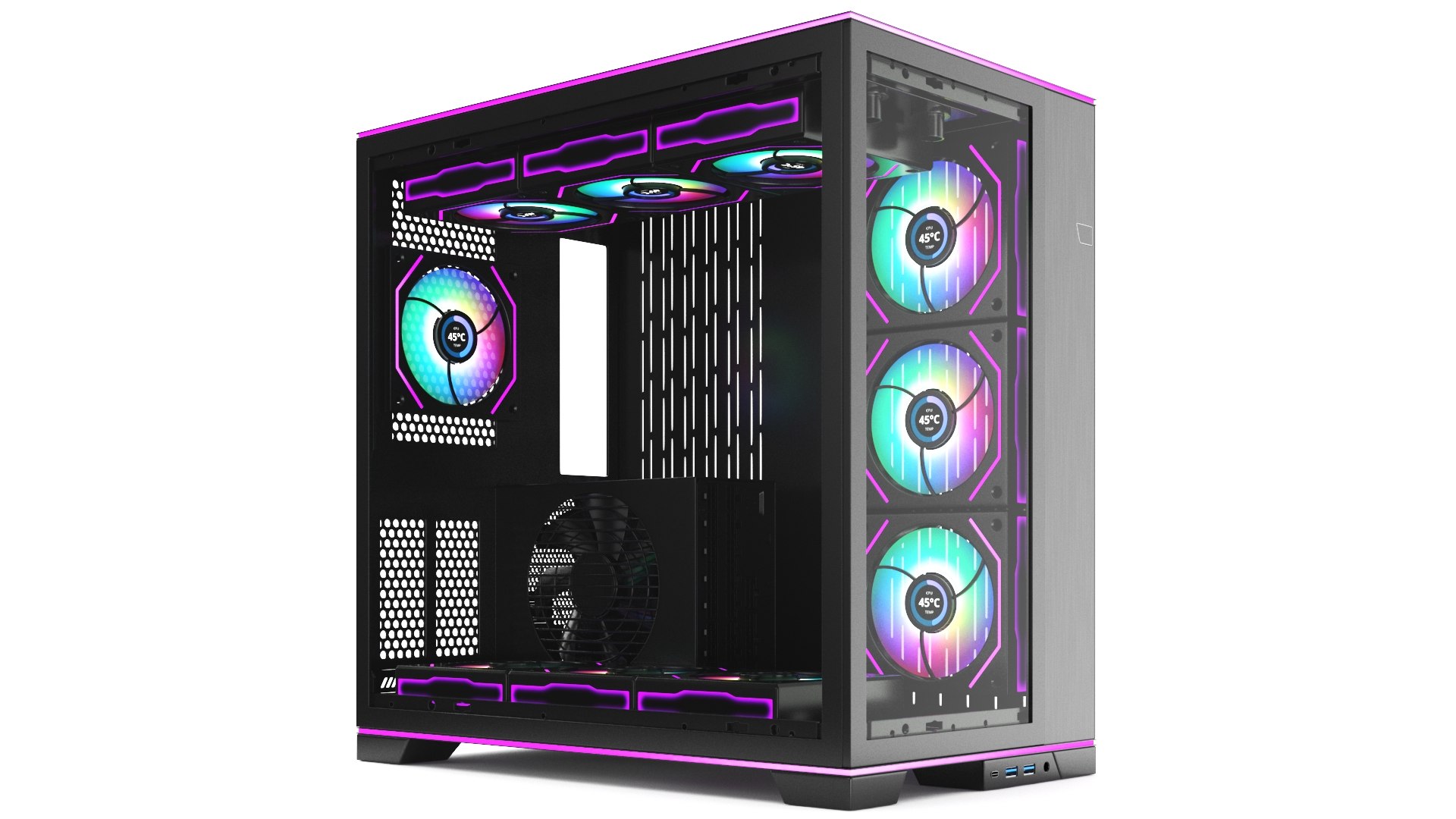 Detailed Empty Computer Tower 3D - TurboSquid 2297159