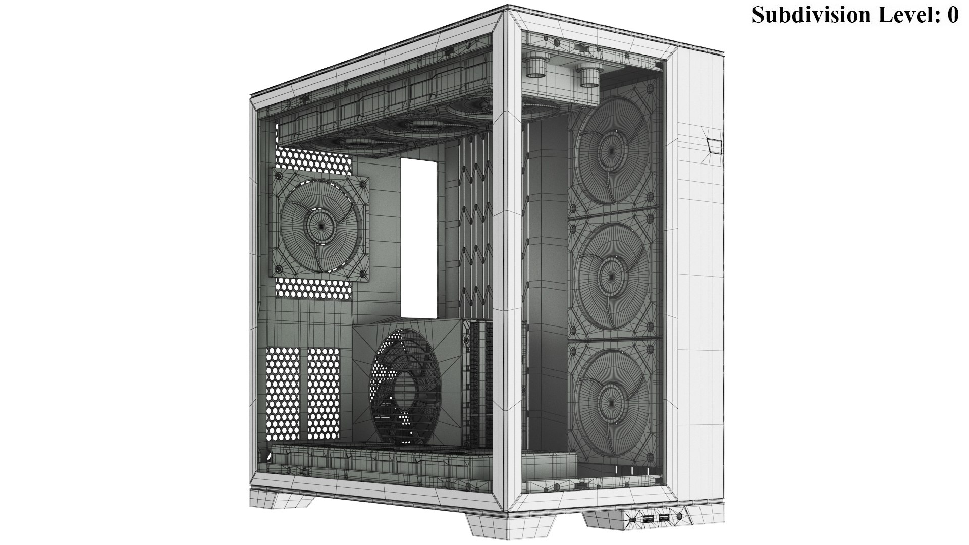 Detailed Empty Computer Tower 3D - TurboSquid 2297159