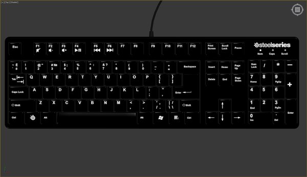 3D steelseries headphones keyboard - TurboSquid 1482463