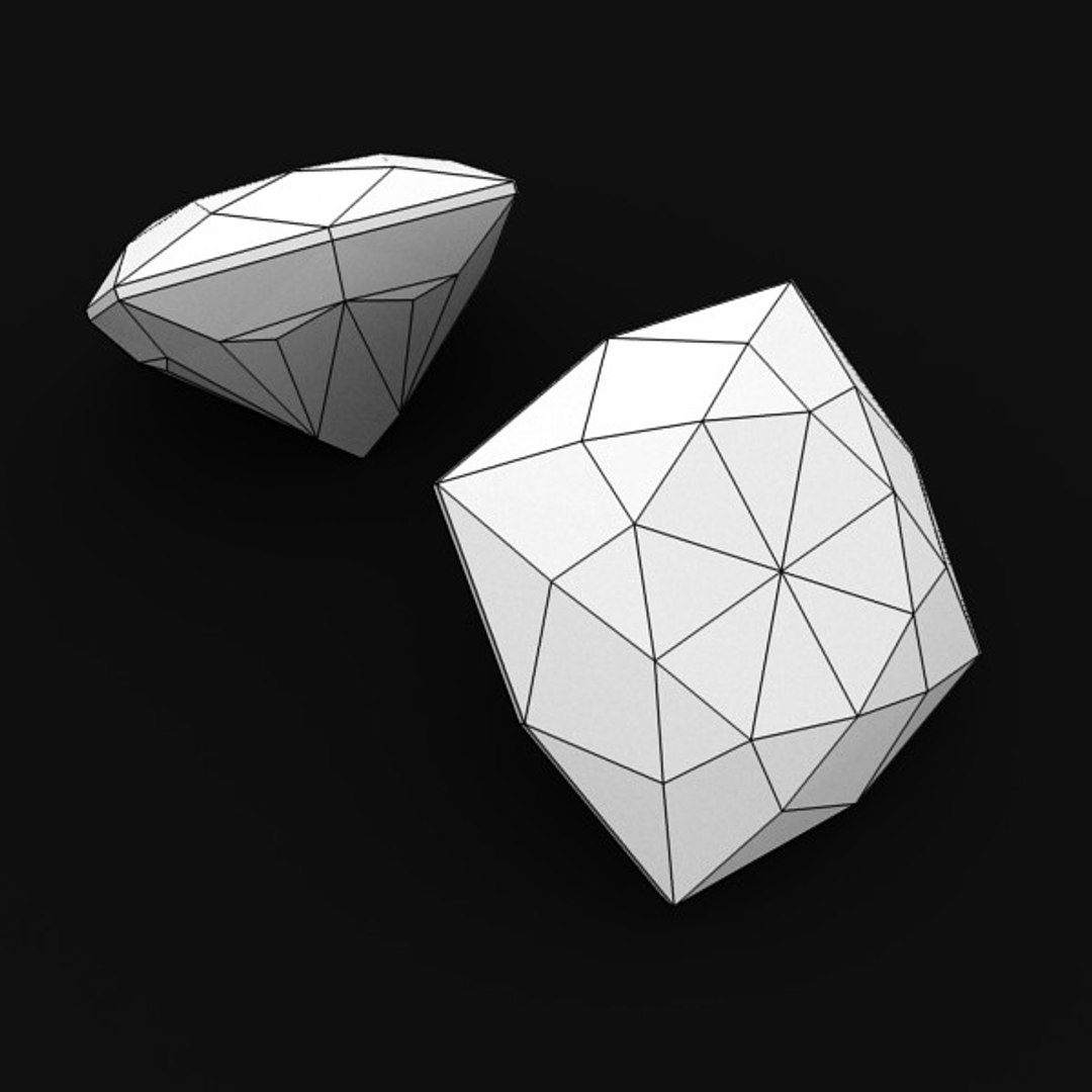 3ds Max Cutted Gems