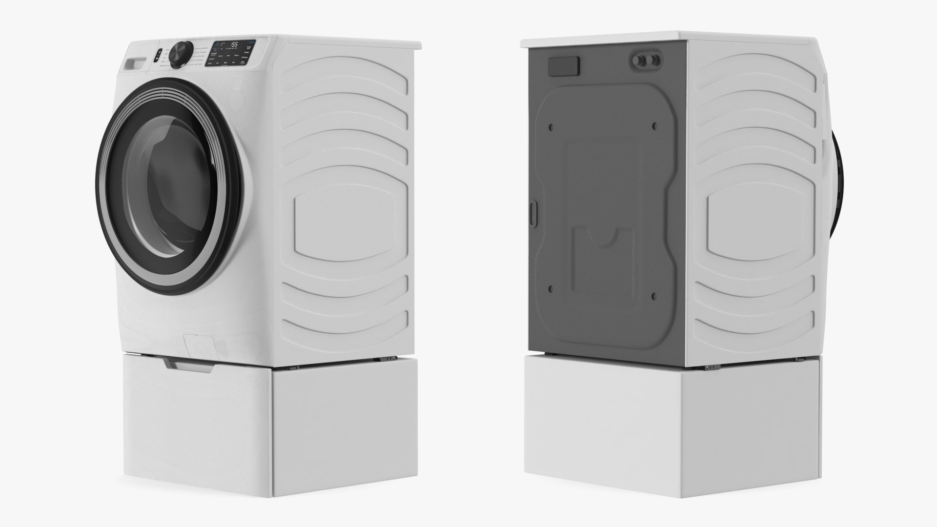 Modern Washing Machine White 3D Model - TurboSquid 2177421