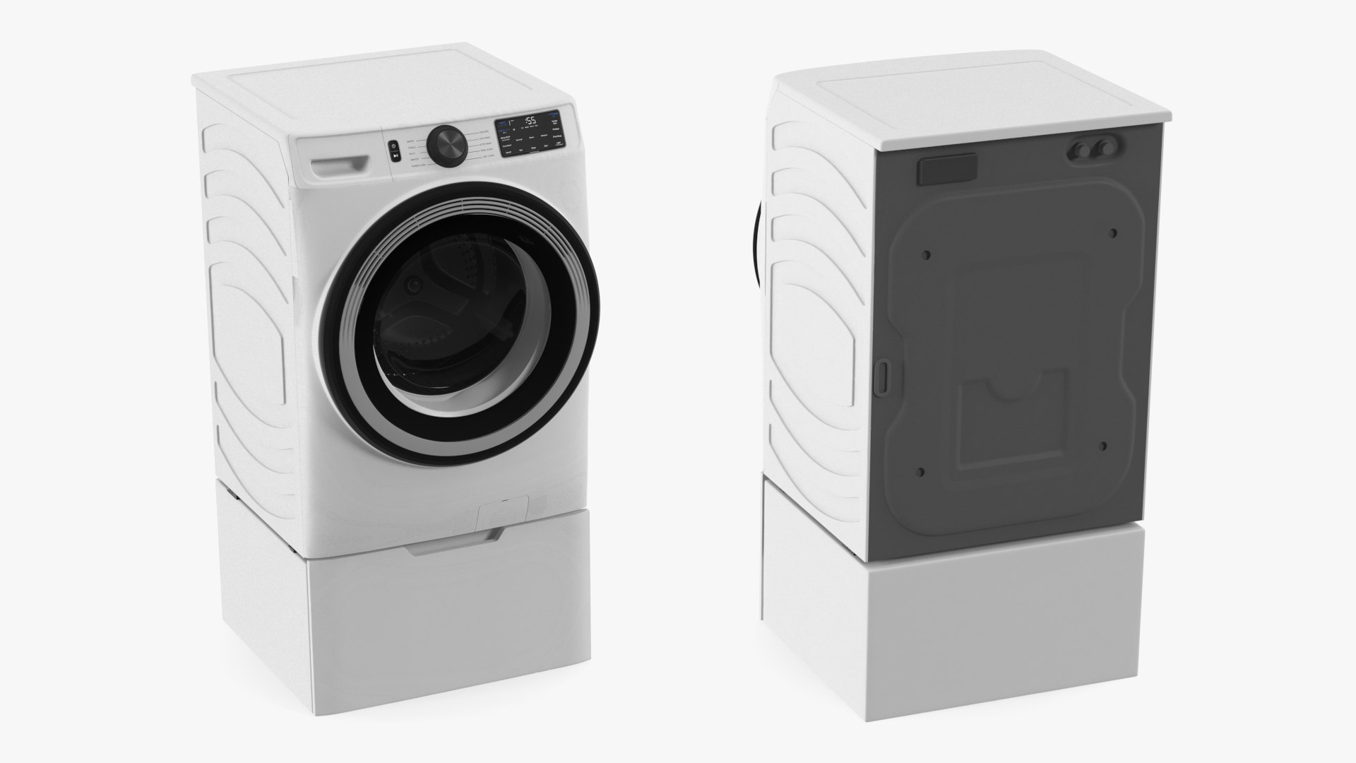 Modern Washing Machine White 3D Model - TurboSquid 2177421