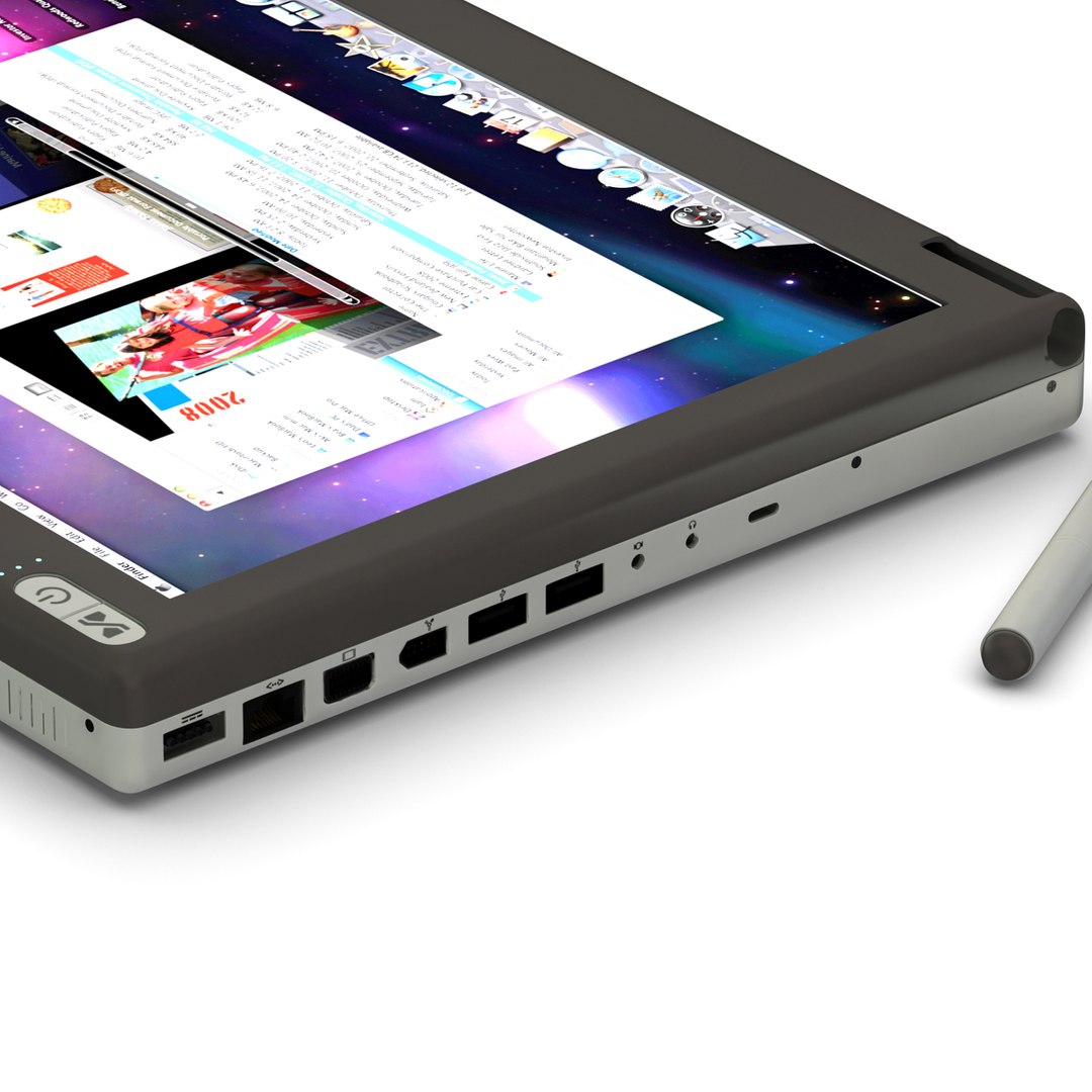 modbook apple tablet 3d model