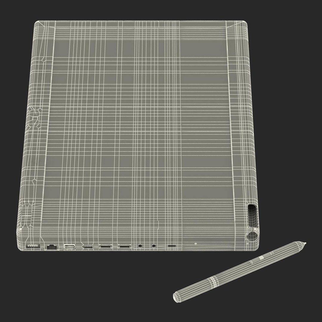 modbook apple tablet 3d model