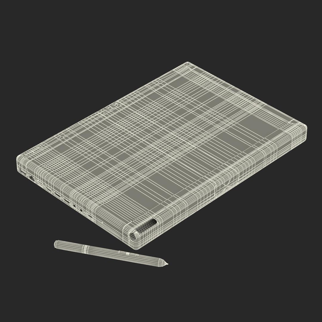 modbook apple tablet 3d model