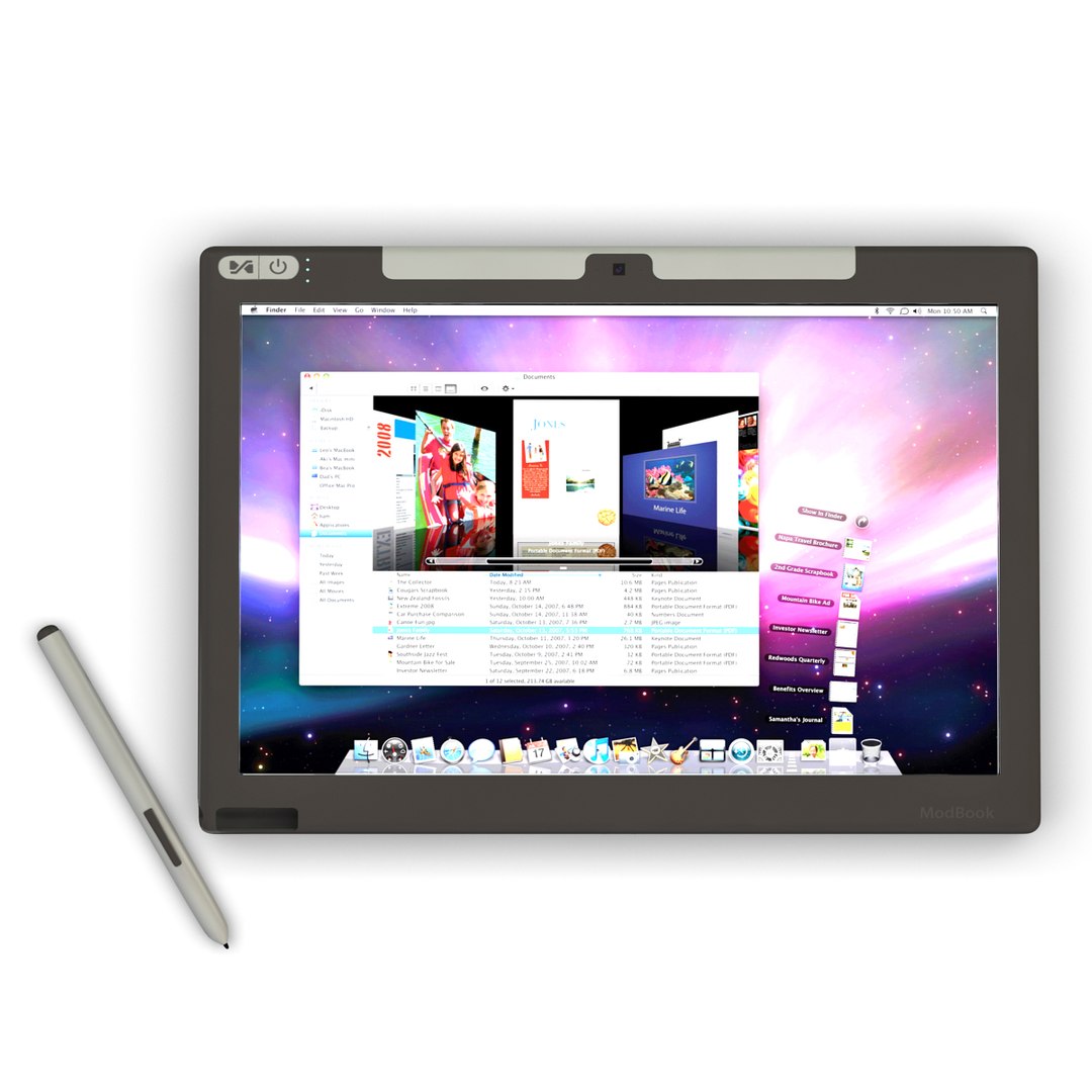 modbook apple tablet 3d model