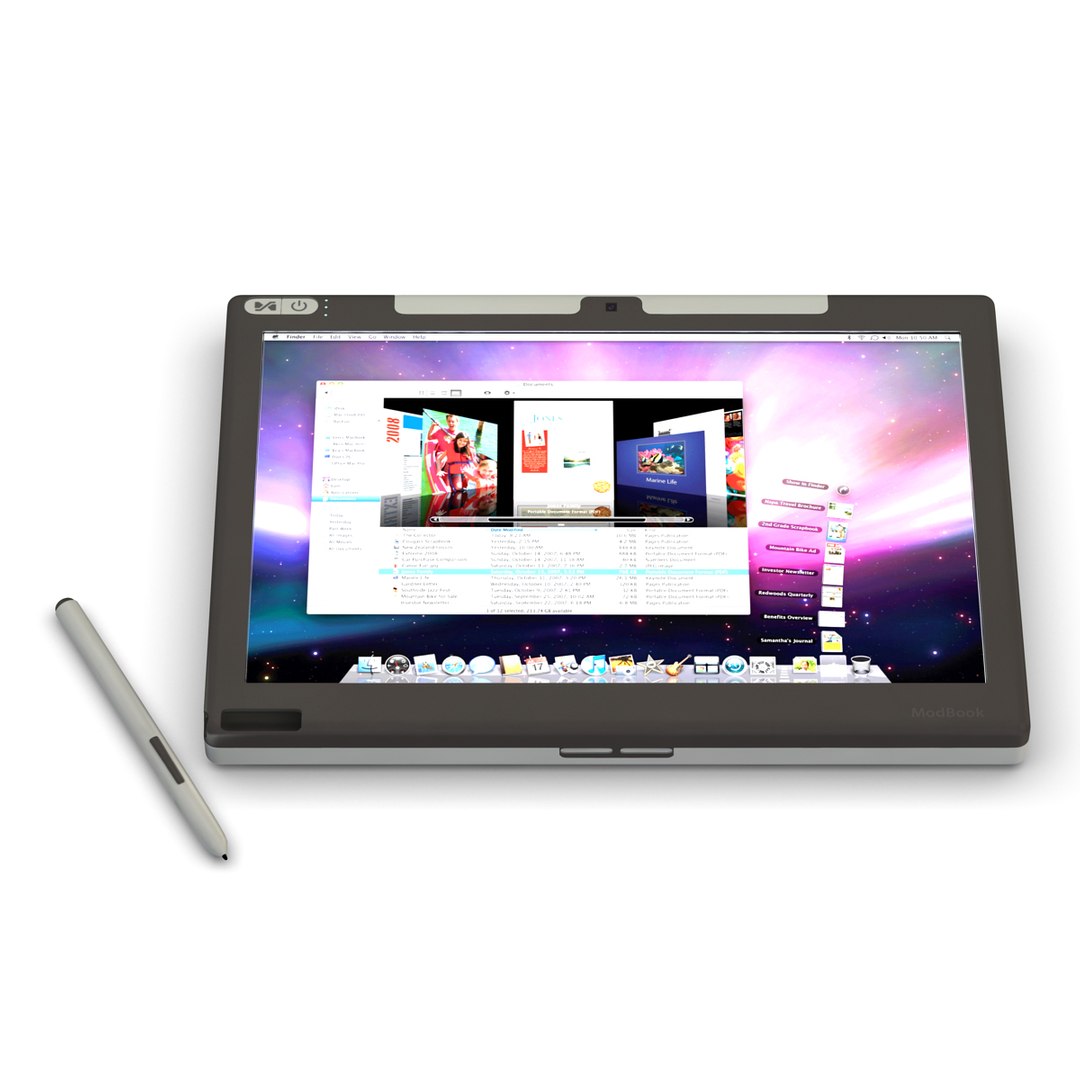 modbook apple tablet 3d model