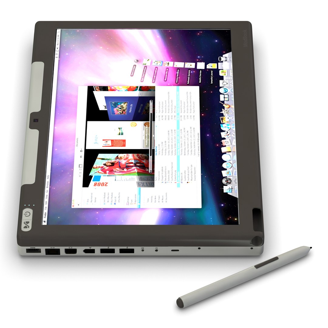 modbook apple tablet 3d model