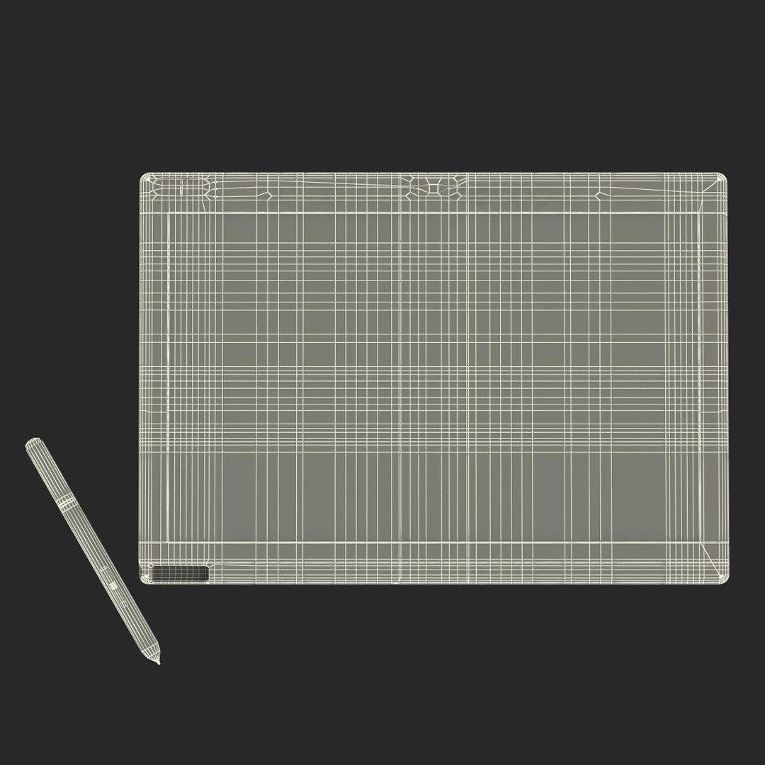modbook apple tablet 3d model