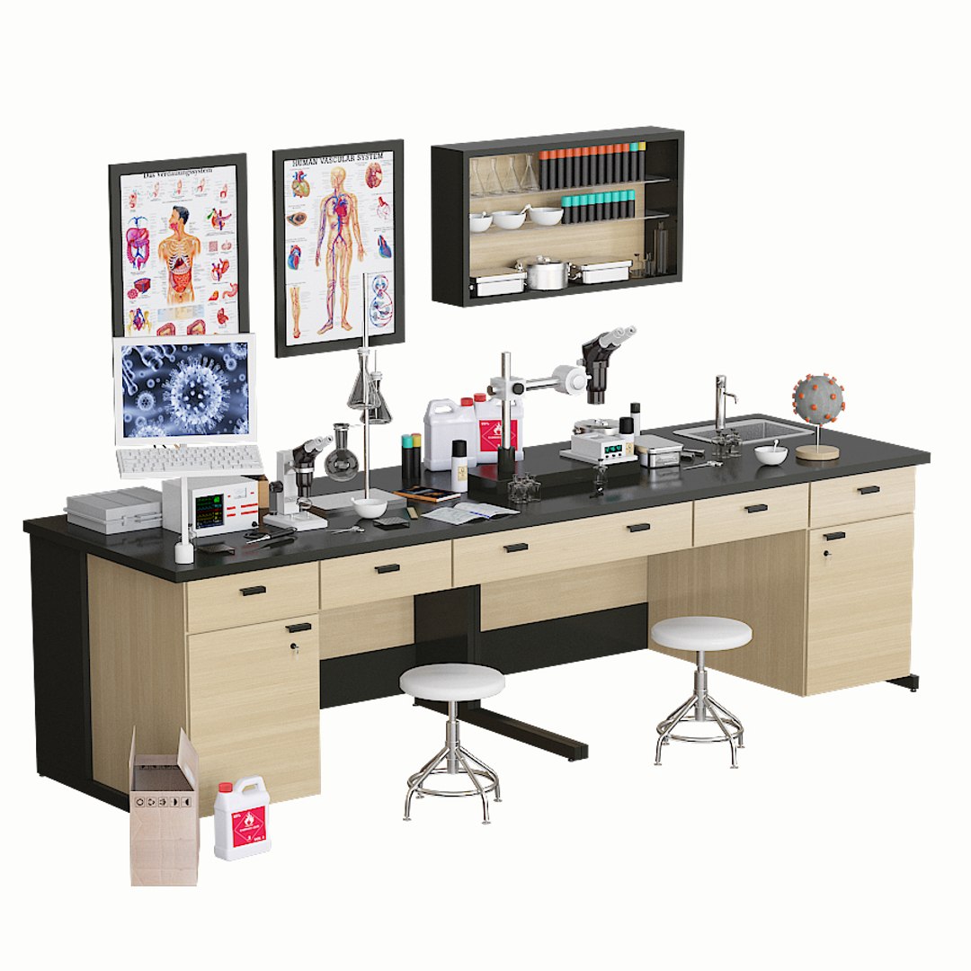 3D Model Medical Laboratory Experience Set - TurboSquid 1532019