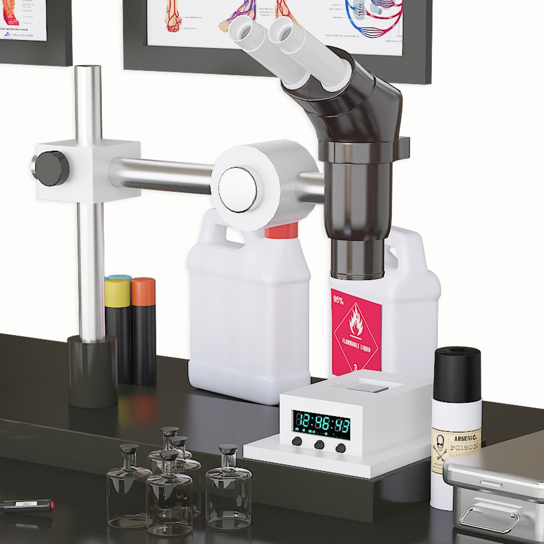 3D Model Medical Laboratory Experience Set - TurboSquid 1532019