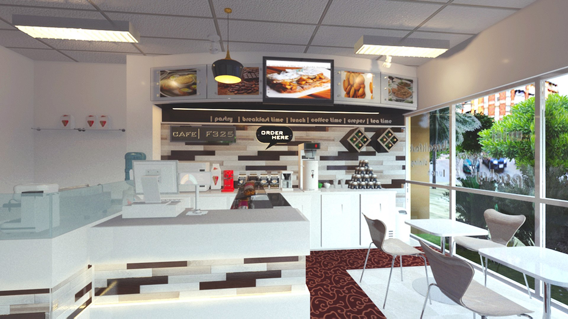 3D Small Cafe Model - TurboSquid 1434096