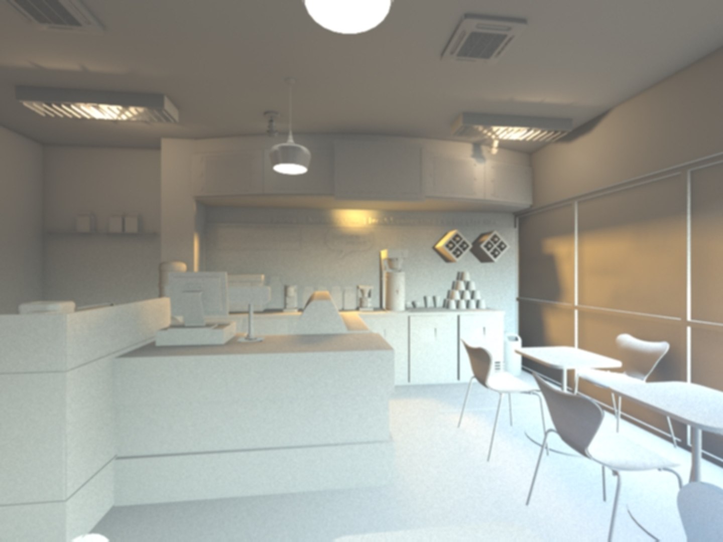 3D Small Cafe Model - TurboSquid 1434096