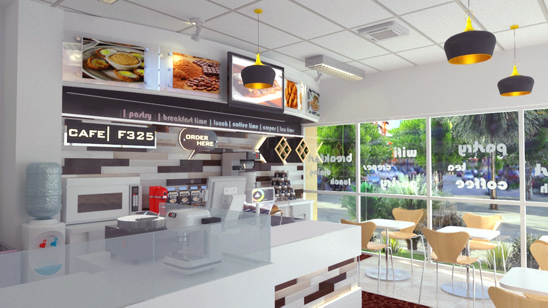 3D Small Cafe Model - TurboSquid 1434096