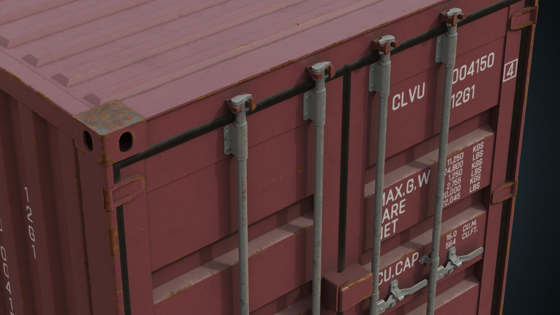 3D Cargo Container 5B Model - TurboSquid 1736612