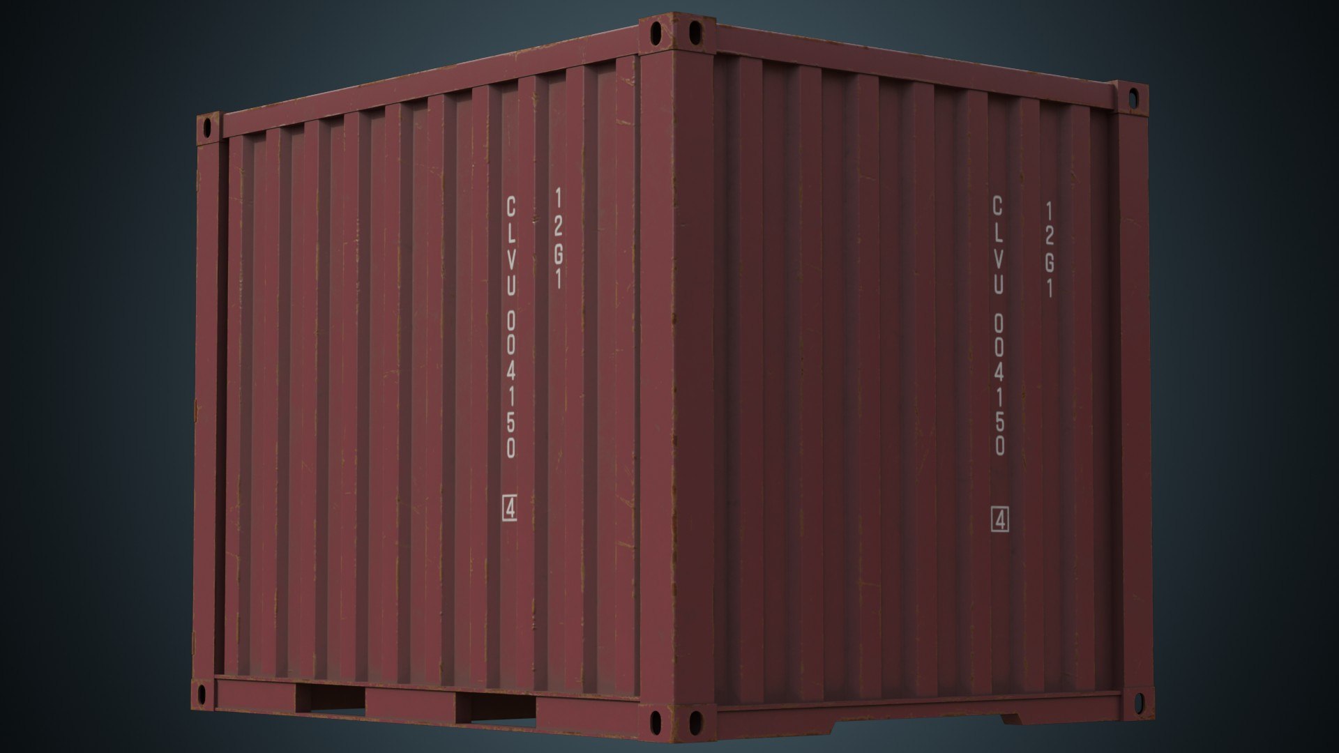 3D Cargo Container 5B Model - TurboSquid 1736612