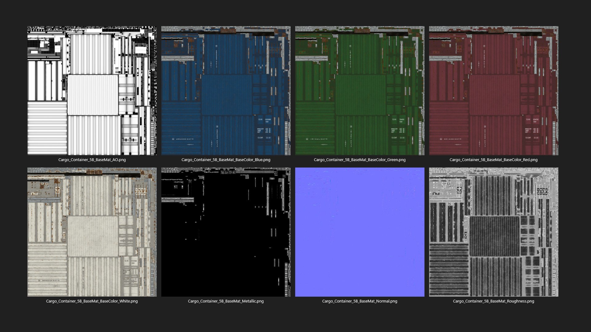 3D Cargo Container 5B Model - TurboSquid 1736612