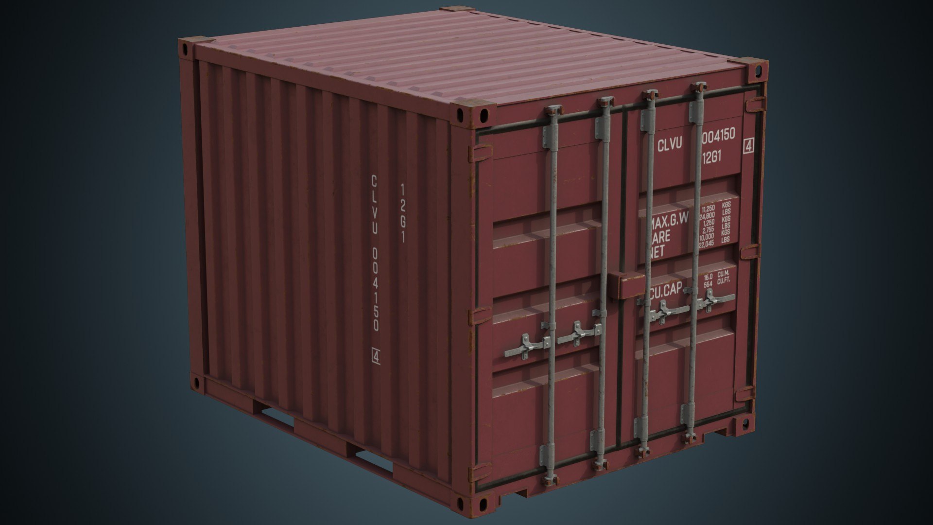 3D Cargo Container 5B Model - TurboSquid 1736612