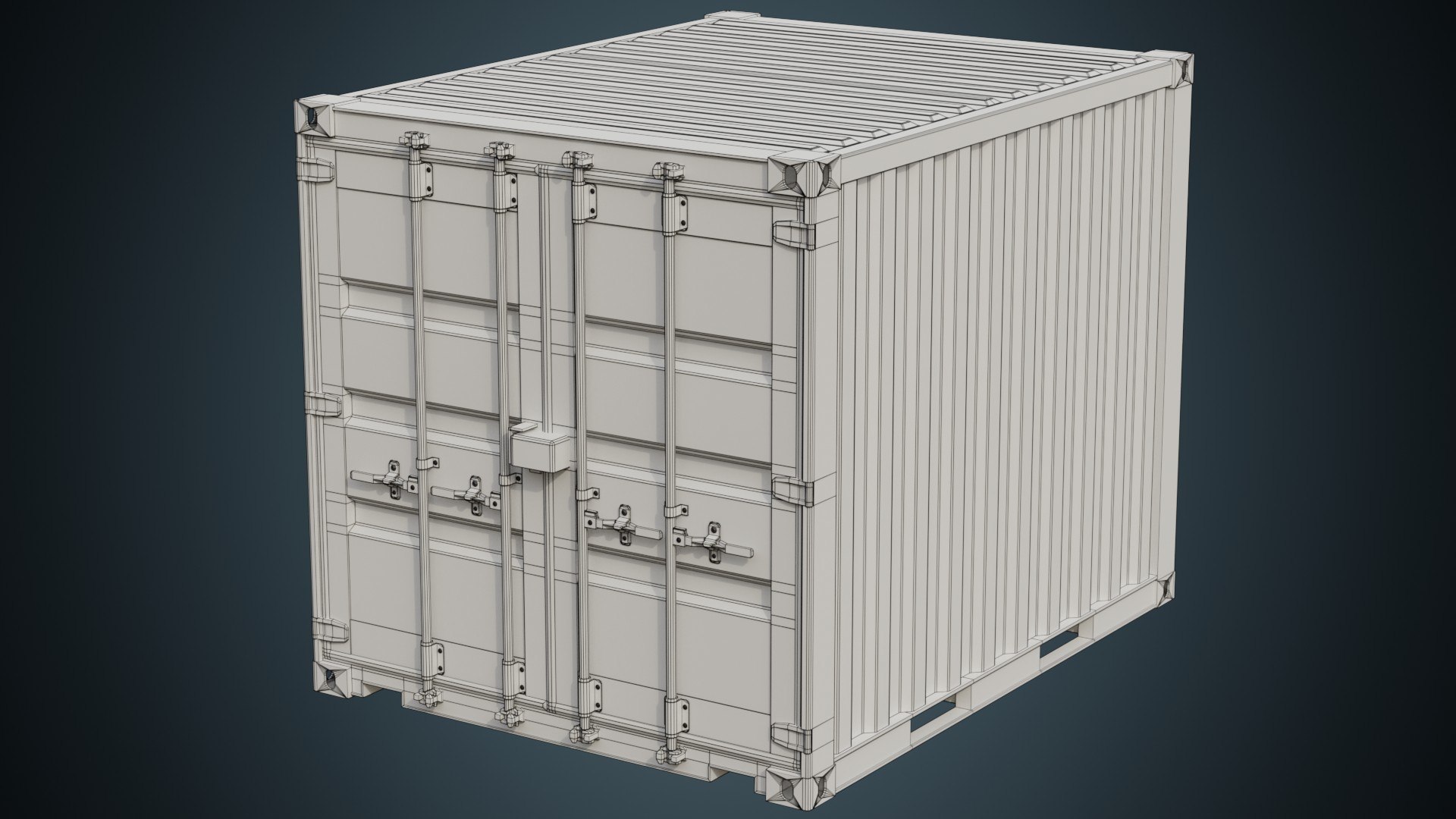 3D Cargo Container 5B Model - TurboSquid 1736612