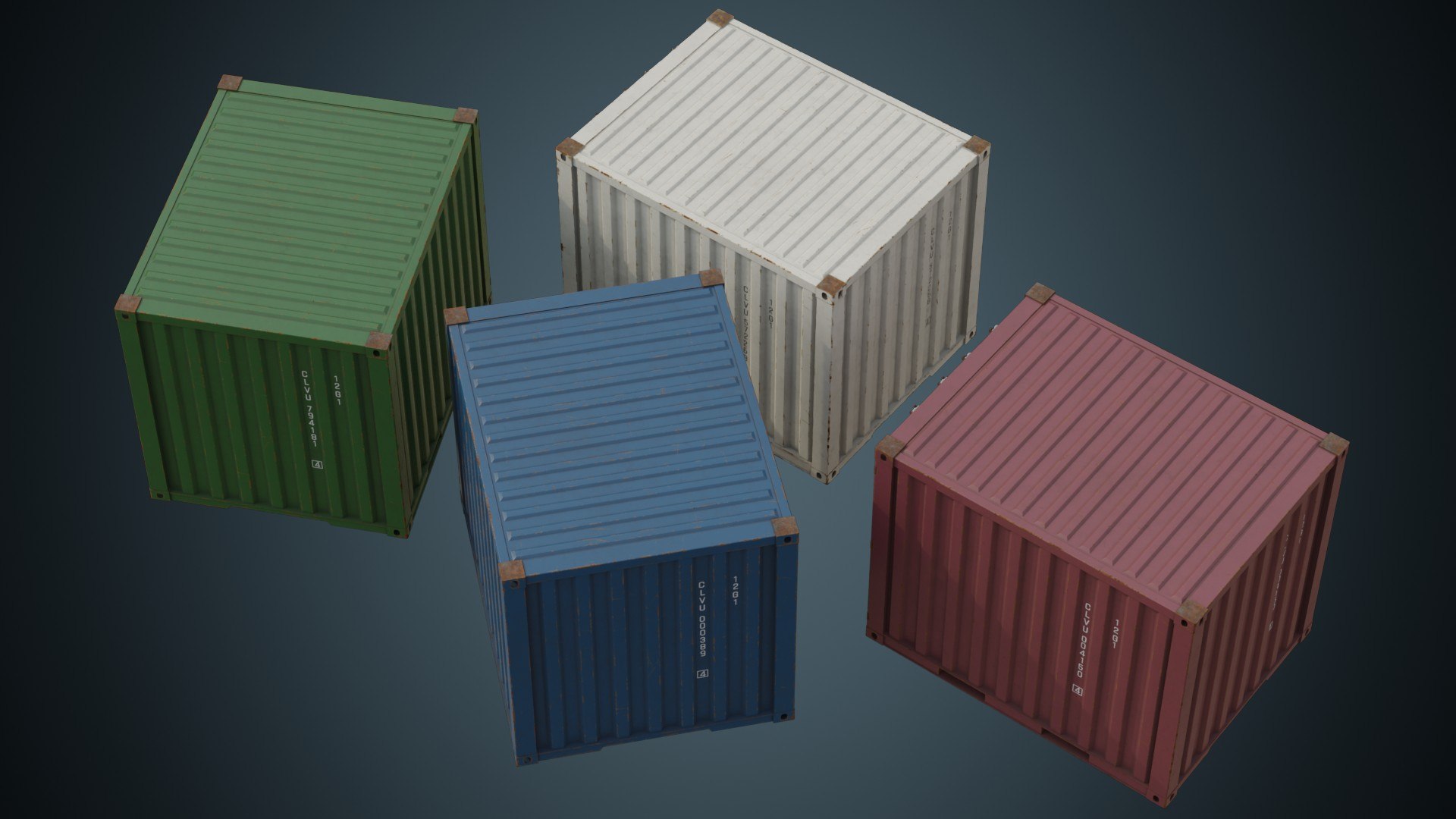 3D Cargo Container 5B Model - TurboSquid 1736612
