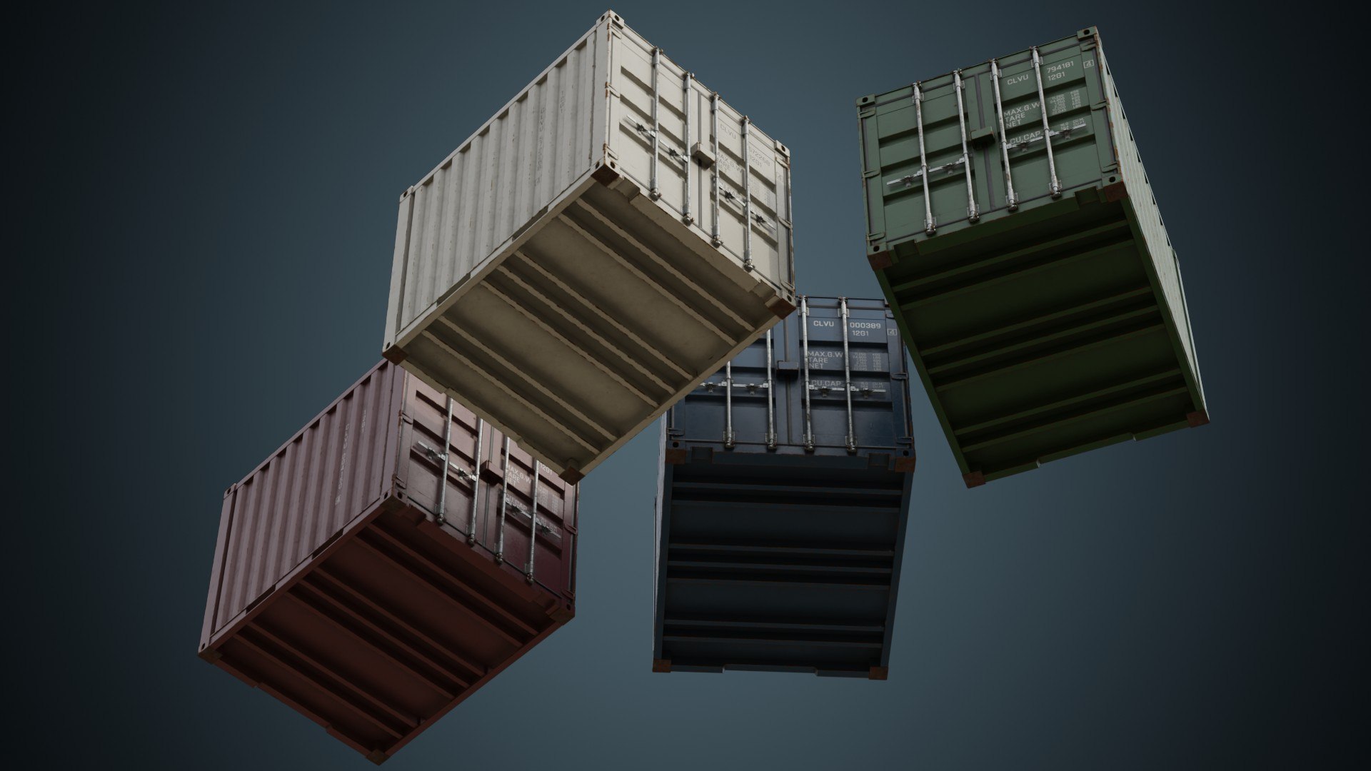 3D Cargo Container 5B Model - TurboSquid 1736612