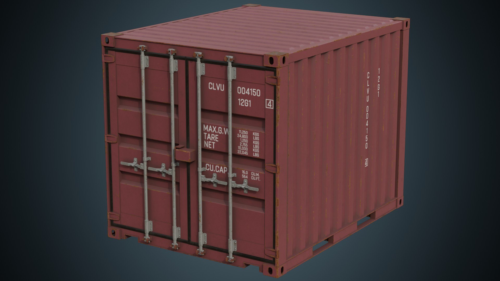 3D Cargo Container 5B Model - TurboSquid 1736612