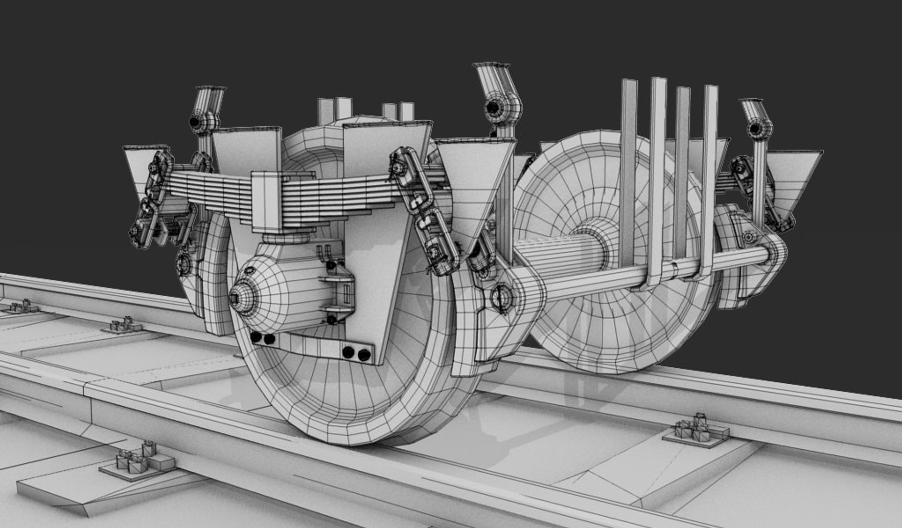 Train wheel 3D - TurboSquid 1524199