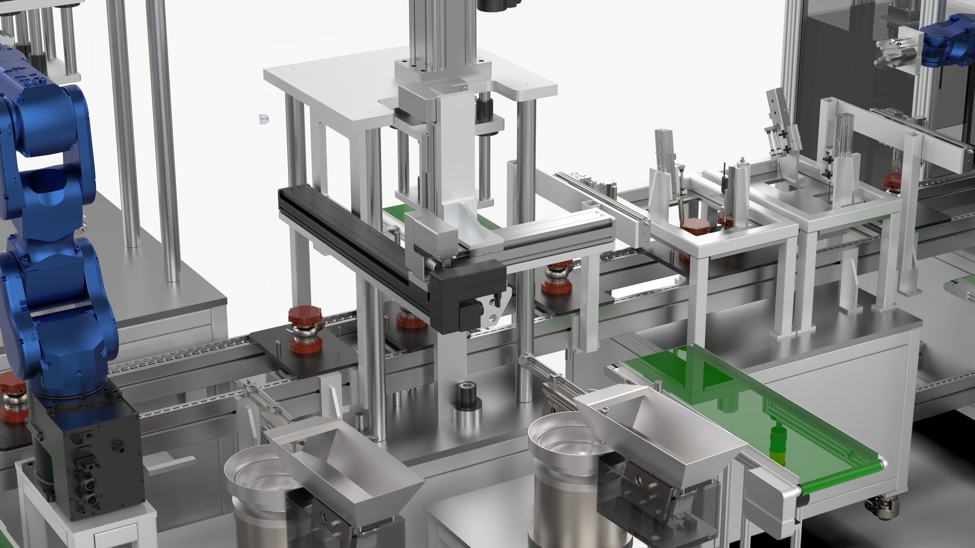 3D Automatic Booster Impeller Assembly And Pressing Integrated Assembly ...