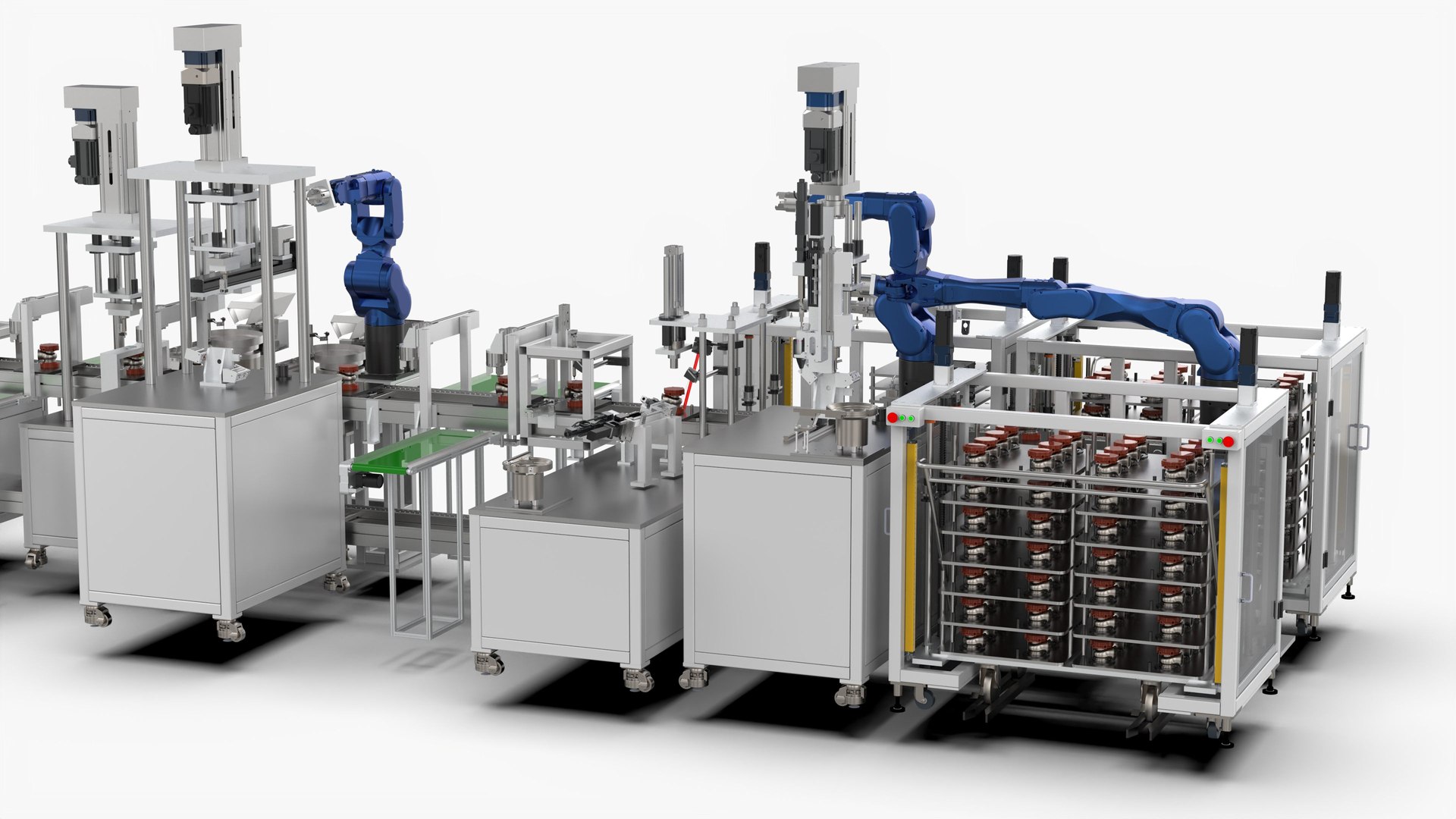 3D Automatic Booster Impeller Assembly And Pressing Integrated Assembly ...