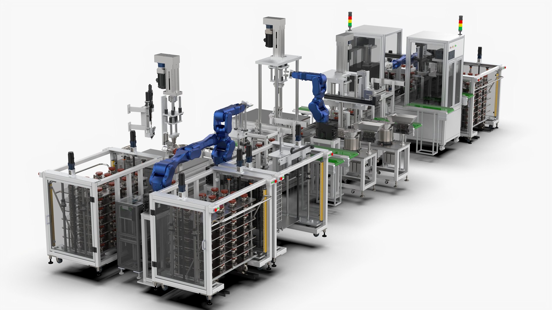 3D Automatic Booster Impeller Assembly And Pressing Integrated Assembly ...