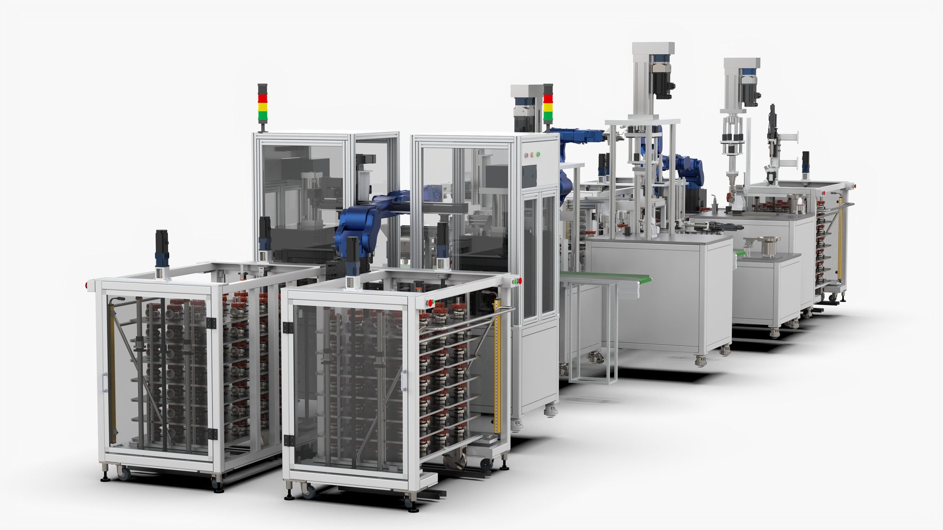 3D Automatic Booster Impeller Assembly And Pressing Integrated Assembly ...