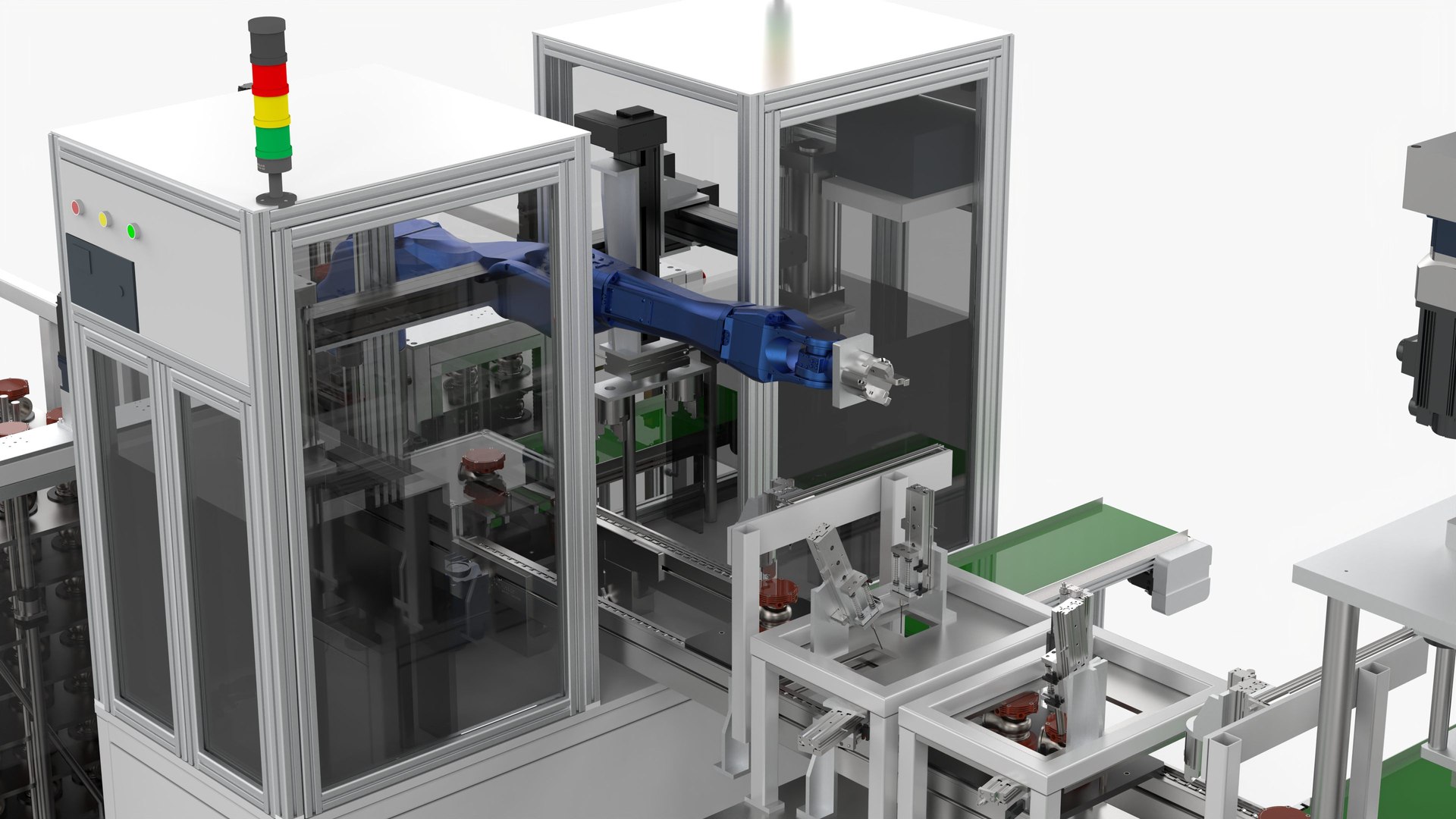 3D Automatic Booster Impeller Assembly And Pressing Integrated Assembly ...