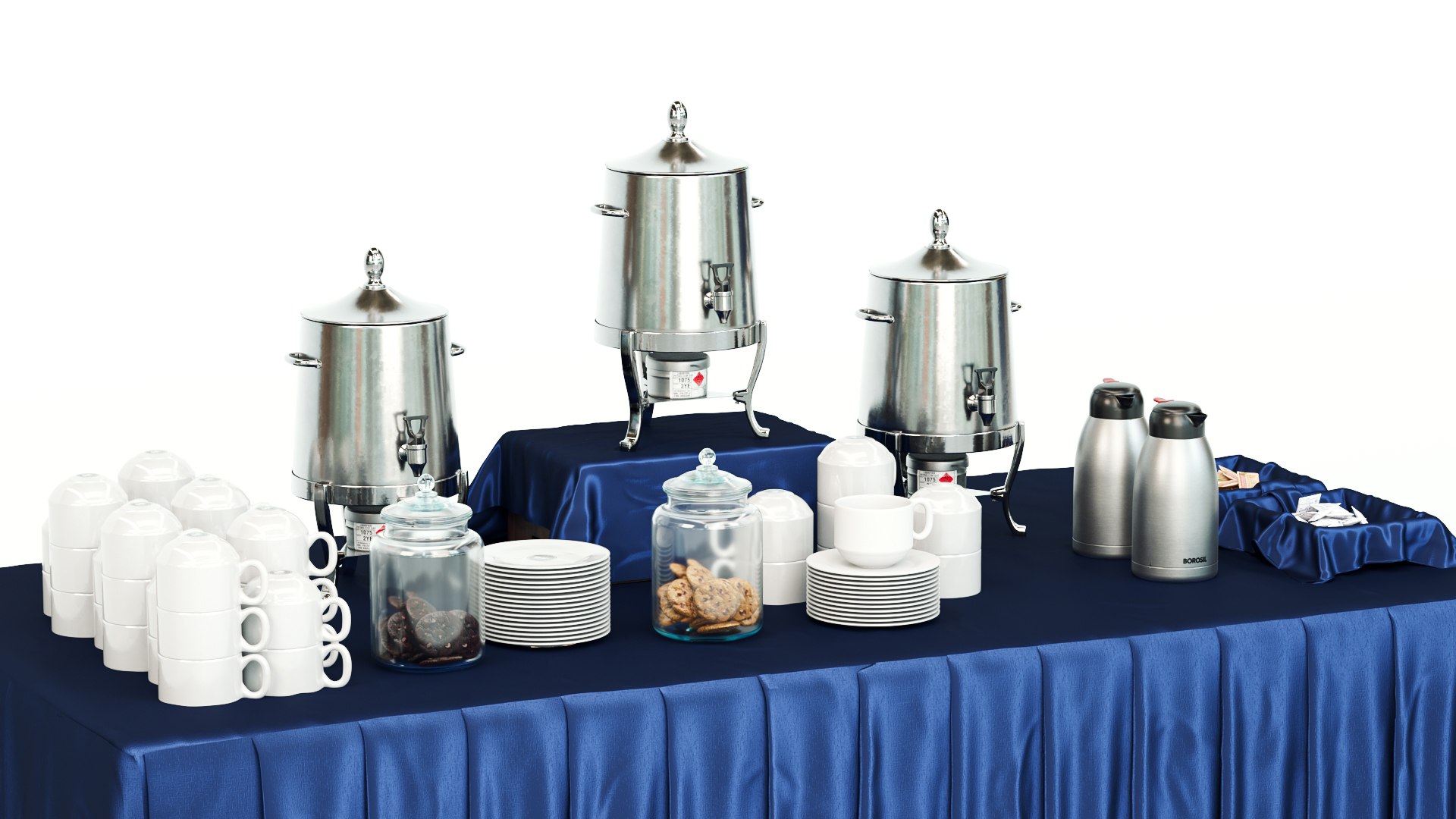 3D Open Buffet Set 02 Model - TurboSquid 2359531