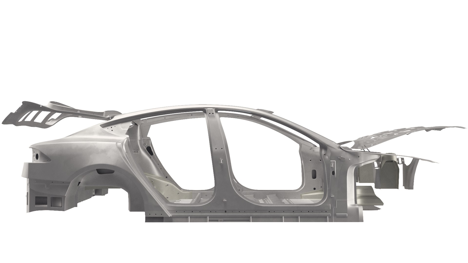 Tesla Model S Frame 2 3D Model - TurboSquid 1946194
