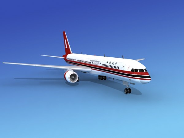 airline boeing 757 757-200 3d max