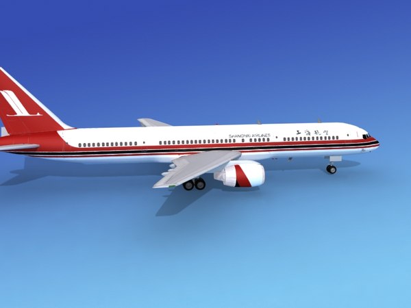 airline boeing 757 757-200 3d max