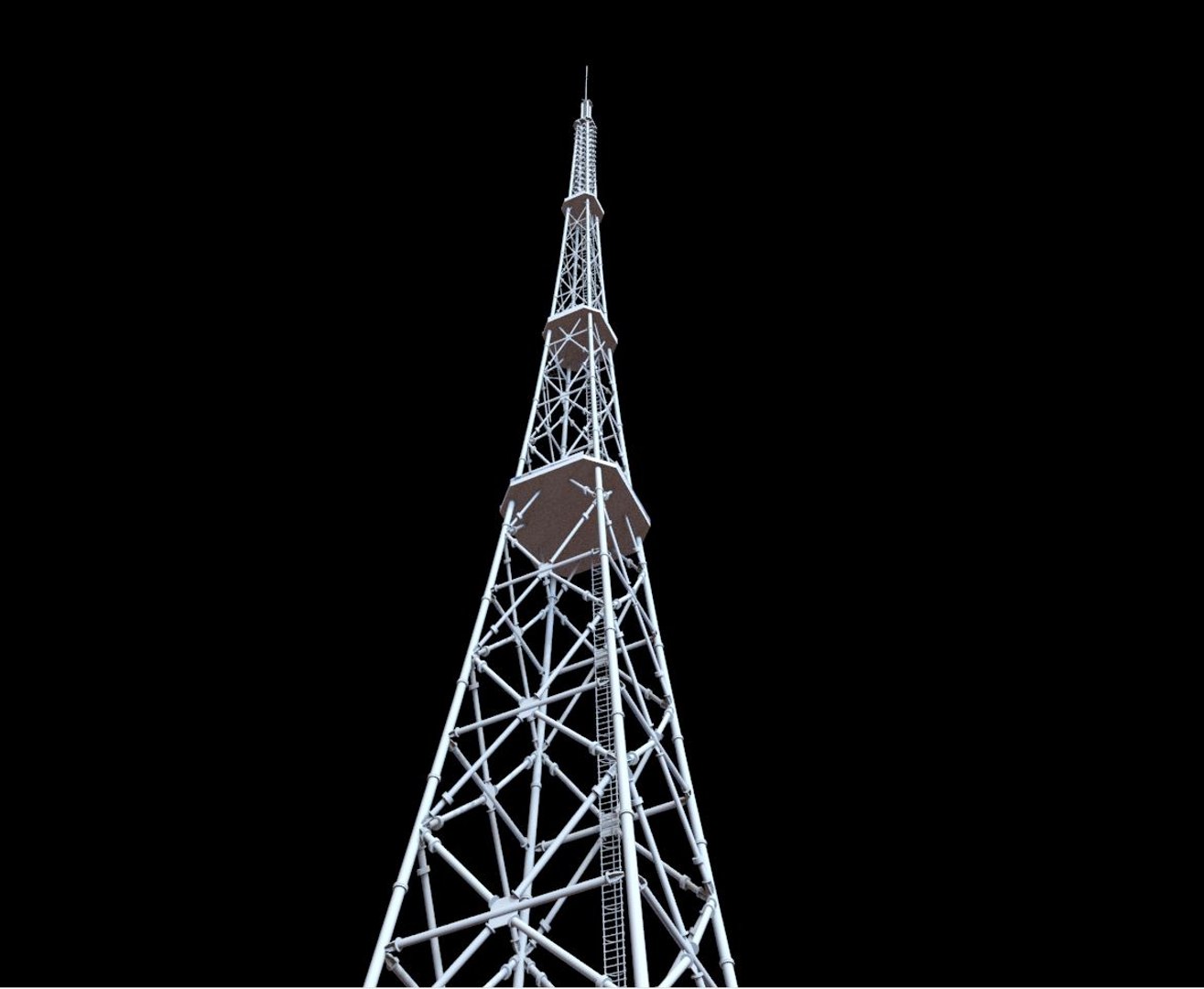 3D Model Tv Tower - TurboSquid 1237769
