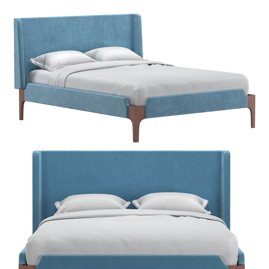 3D Milan Bed - TurboSquid 2107643
