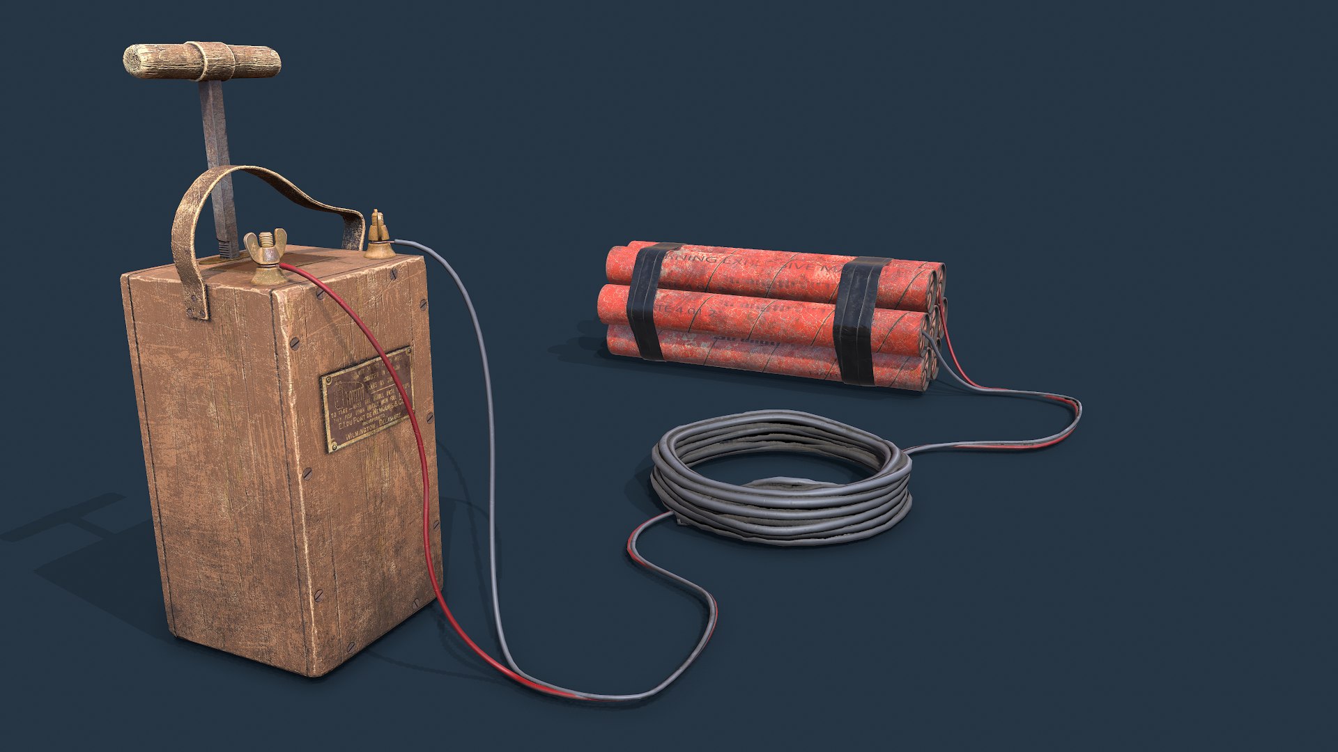 Dynamite Box Blaster 3D Model - TurboSquid 2153749